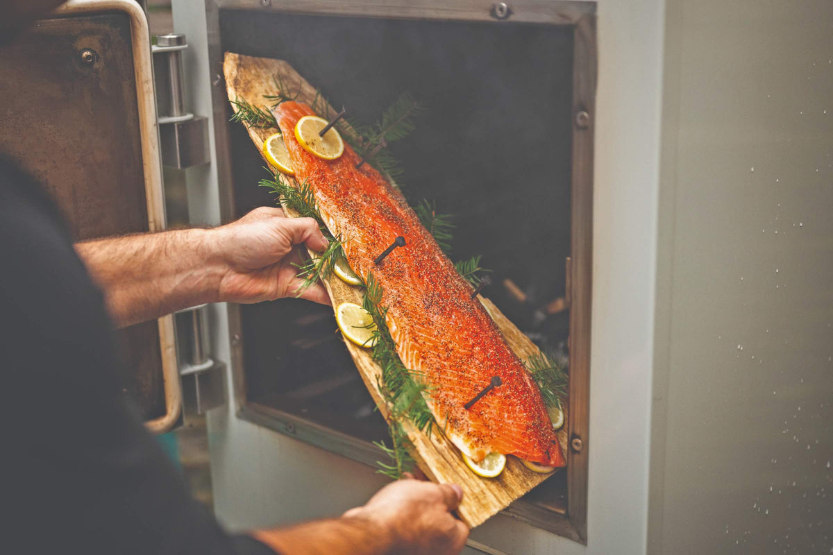 Hot Smoked Cedar-Planked Salmon with Lemon and Dill – Charlie Oven